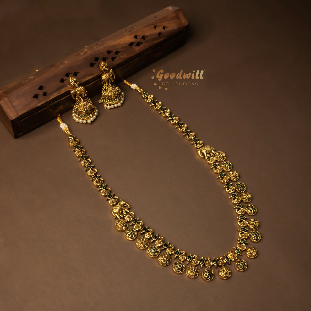 TRADITIONAL ELEGANT LONG NECKLACE SET
