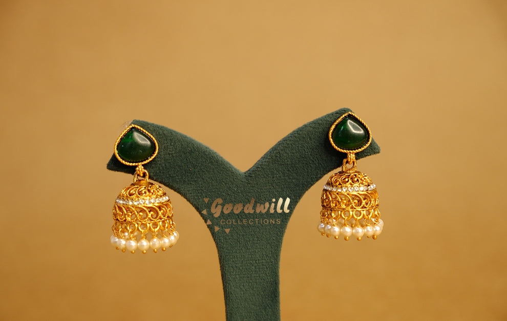 GREEN TRIANGLE JHUMKA