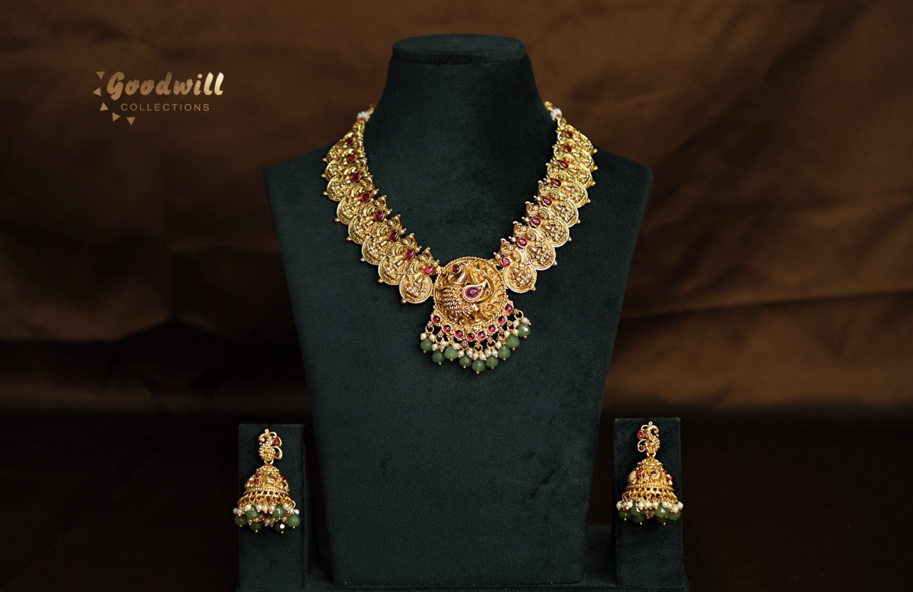 TRADITIONAL MAYURA LAKSHMI SHORT HARAM